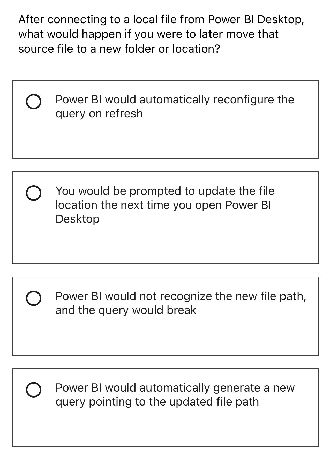 Solved After connecting to a local file from Power BI | Chegg.com