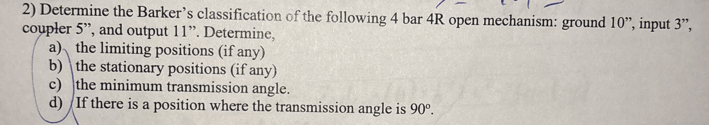 Solved Determine the Barker's classification of the | Chegg.com