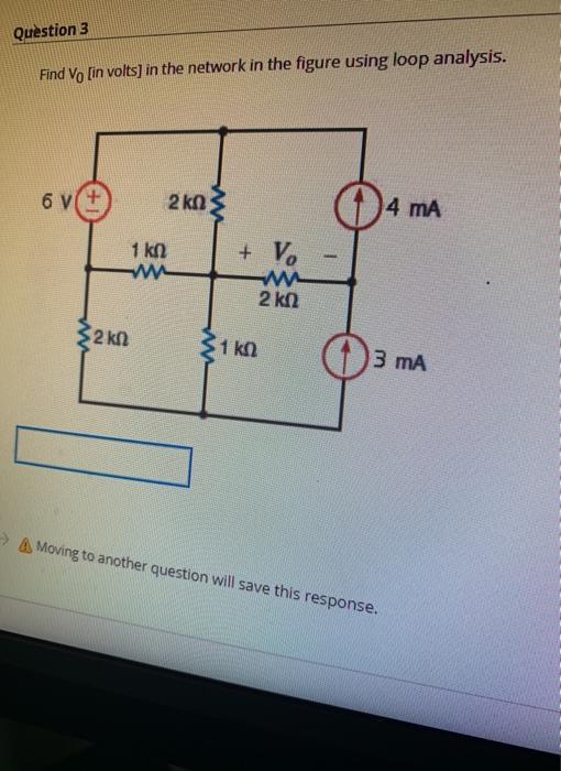 Solved Find Vo in volts in the network in the figure using | Chegg.com