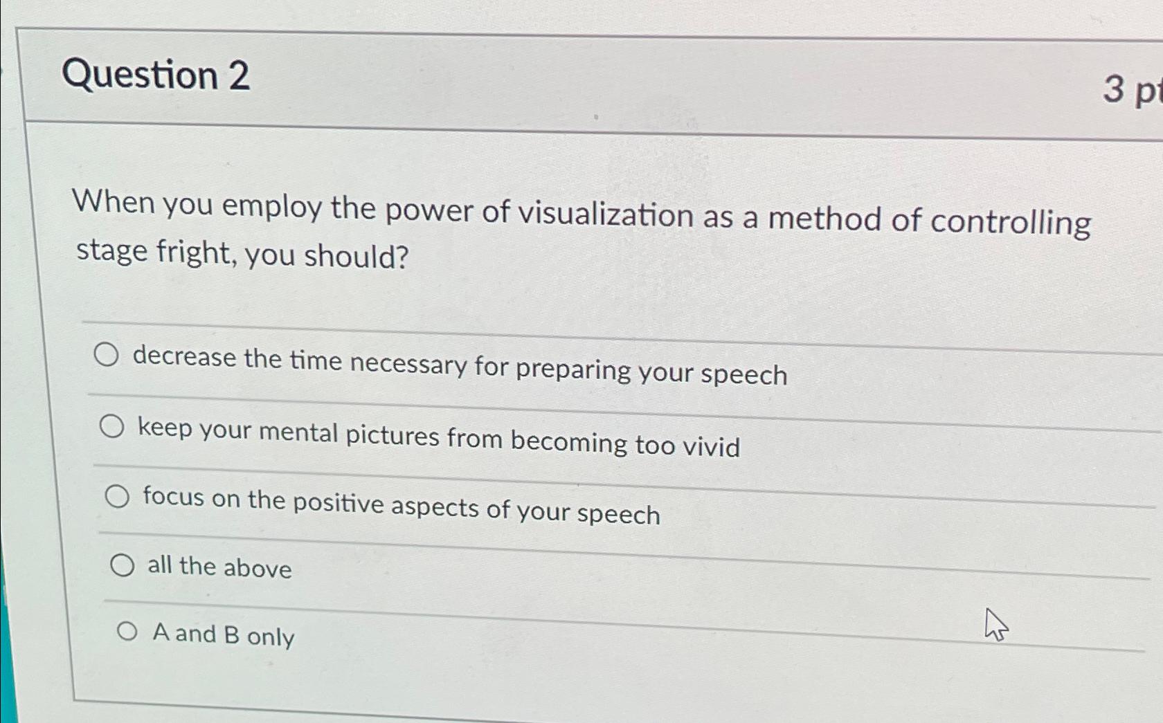 Solved Question 2When you employ the power of visualization | Chegg.com