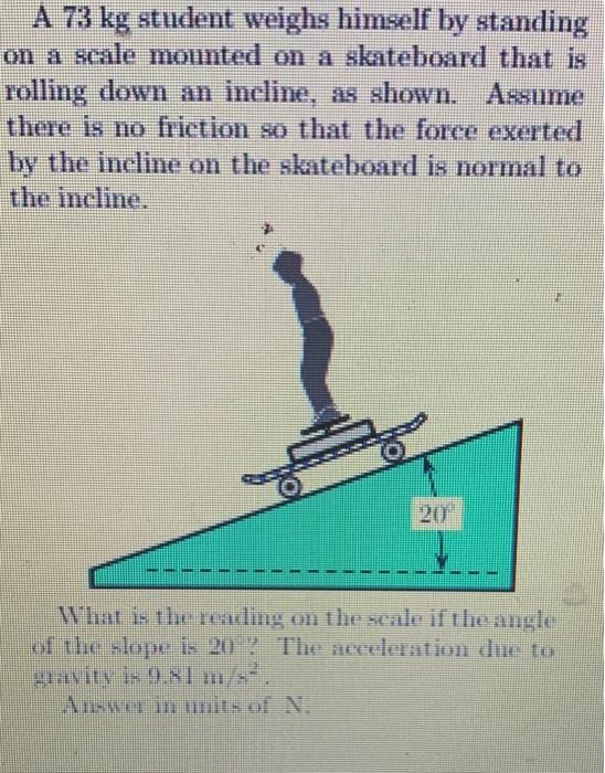 Solved 02110.0 points A block is pushed up a frictionless | Chegg.com