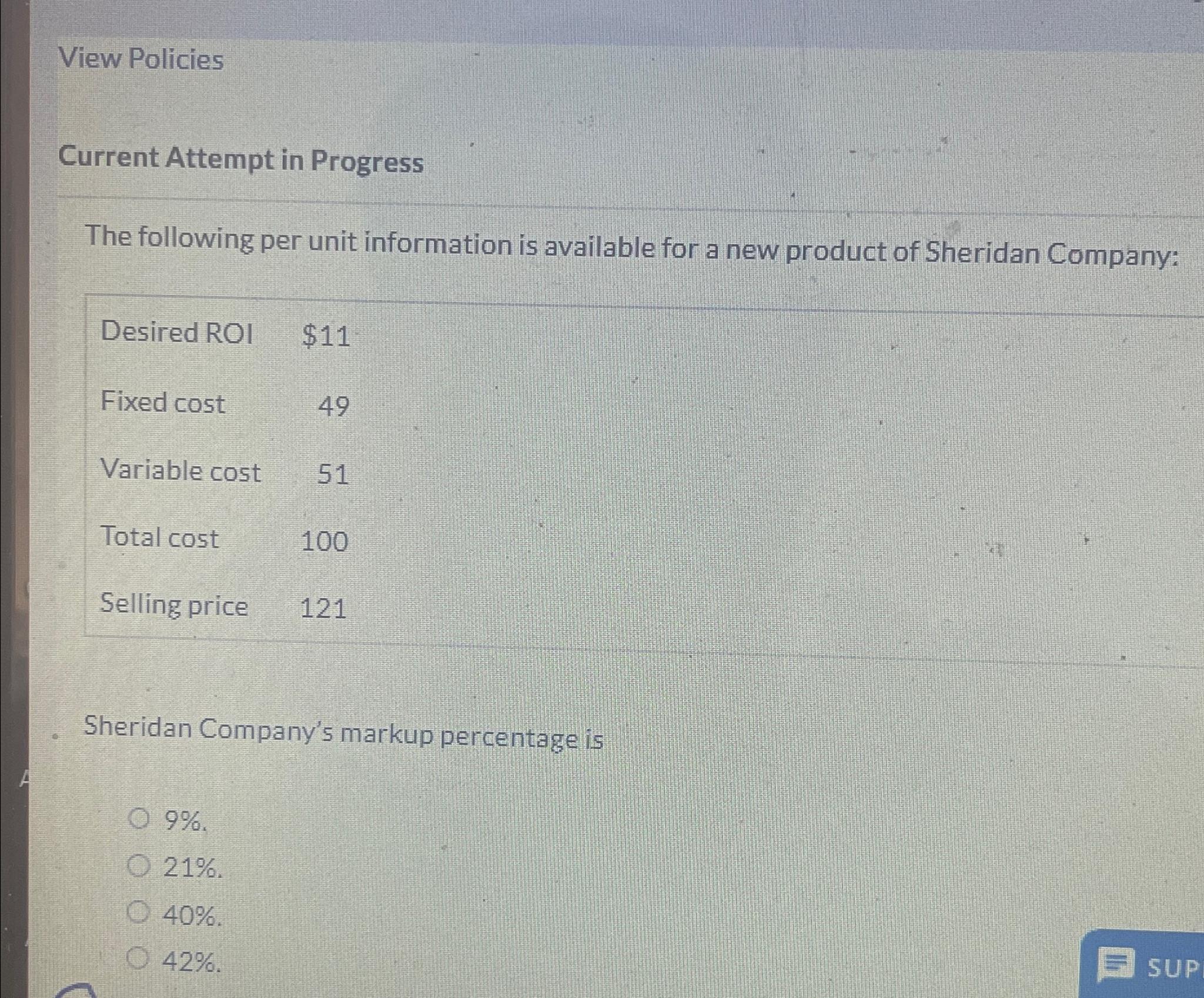 Solved View PoliciesCurrent Attempt in ProgressThe following | Chegg.com