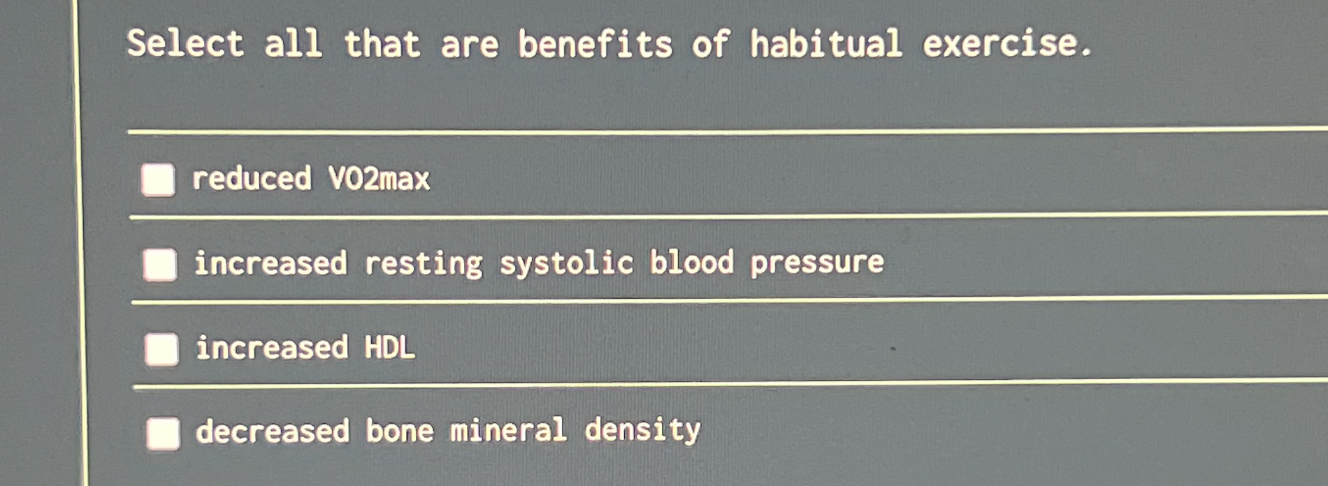 Solved Select all that are benefits of habitual | Chegg.com