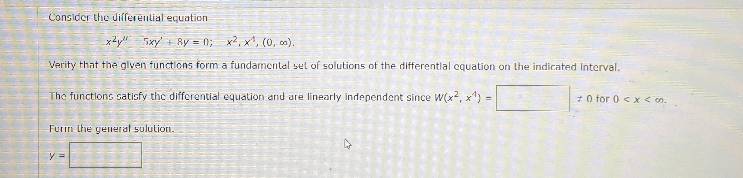 Solved Consider the differential | Chegg.com