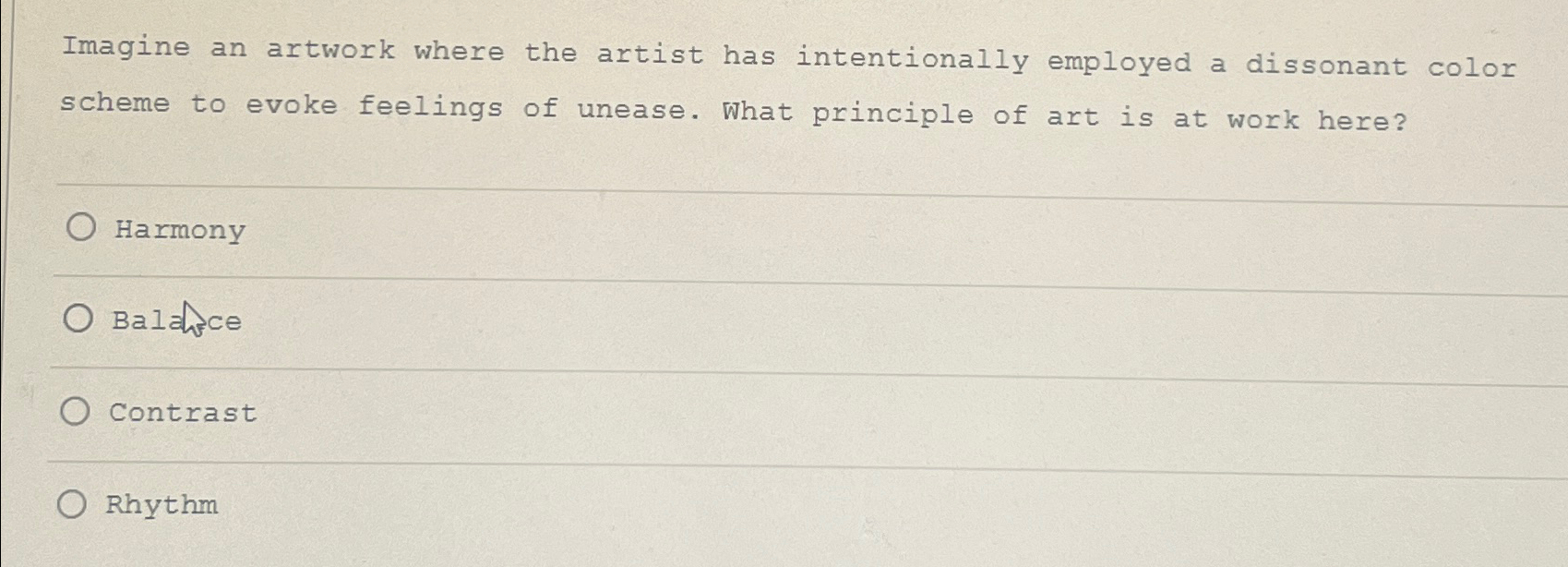Solved Imagine an artwork where the artist has intentionally | Chegg.com