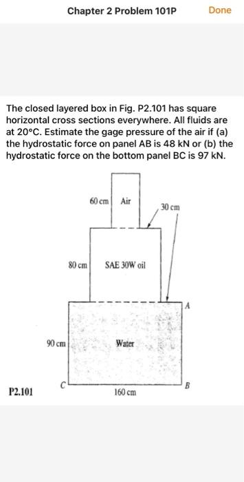 Solved Chapter 2 Problem 101P Done The closed layered box in | Chegg.com