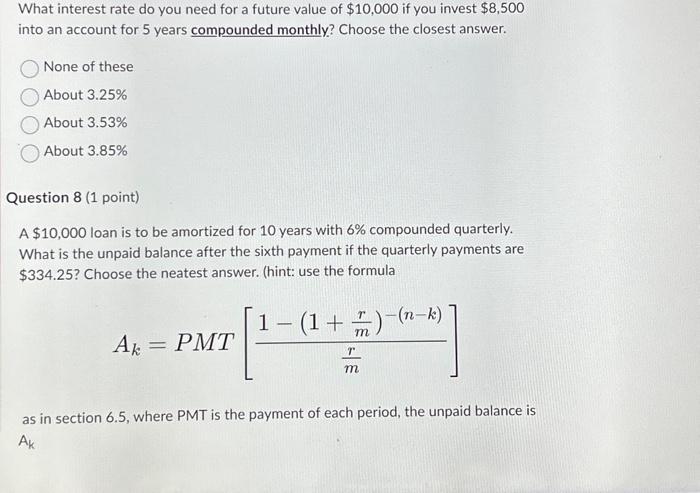 Solved What interest rate do you need for a future value of | Chegg.com