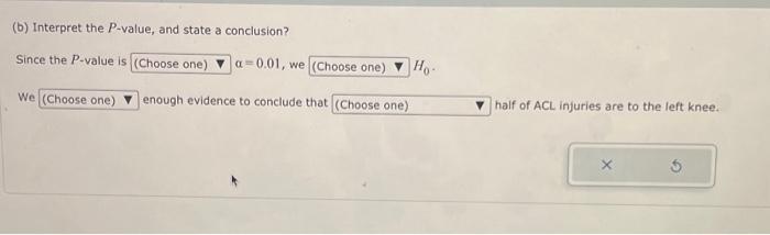 Solved Knee injury: The anterior cruciate ligament (ACL) | Chegg.com