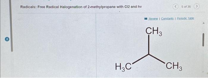 Solved Radicals: Free Radical Halogenation of | Chegg.com