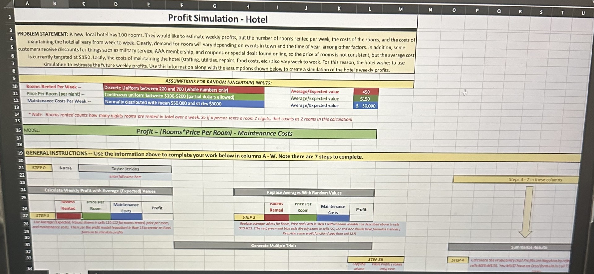 Solved by an EXPERT Brief instructions are also included in the Excel | Chegg.com