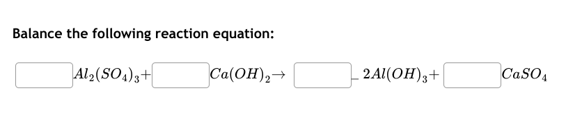 Solved Balance the following reaction | Chegg.com