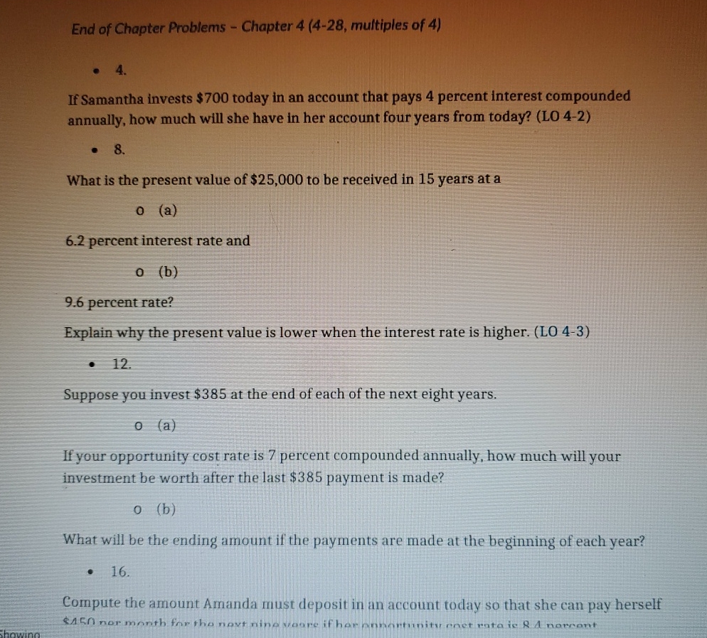 Solved End of Chapter Problems - ﻿Chapter 4 (4-28, | Chegg.com