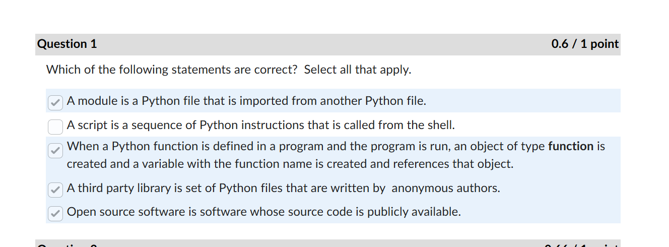 Solved Question 1Which of the following statements are | Chegg.com