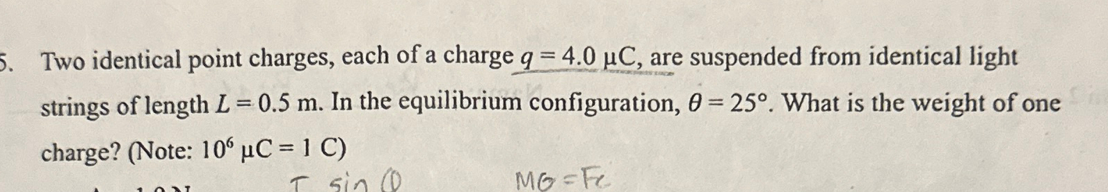 Solved Two identical point charges, each of a charge | Chegg.com