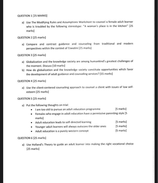 Solved QUESTION 1 [2S MARKS] a) Use The Modifying Rules and | Chegg.com