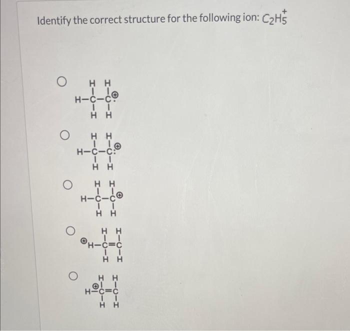[Solved]: (a) Identify the correct structure for the follow