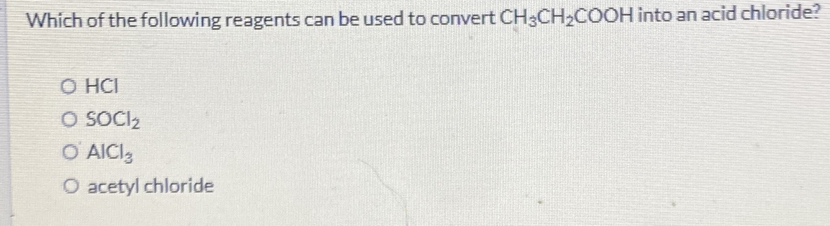 Solved Which of the following reagents can be used to | Chegg.com