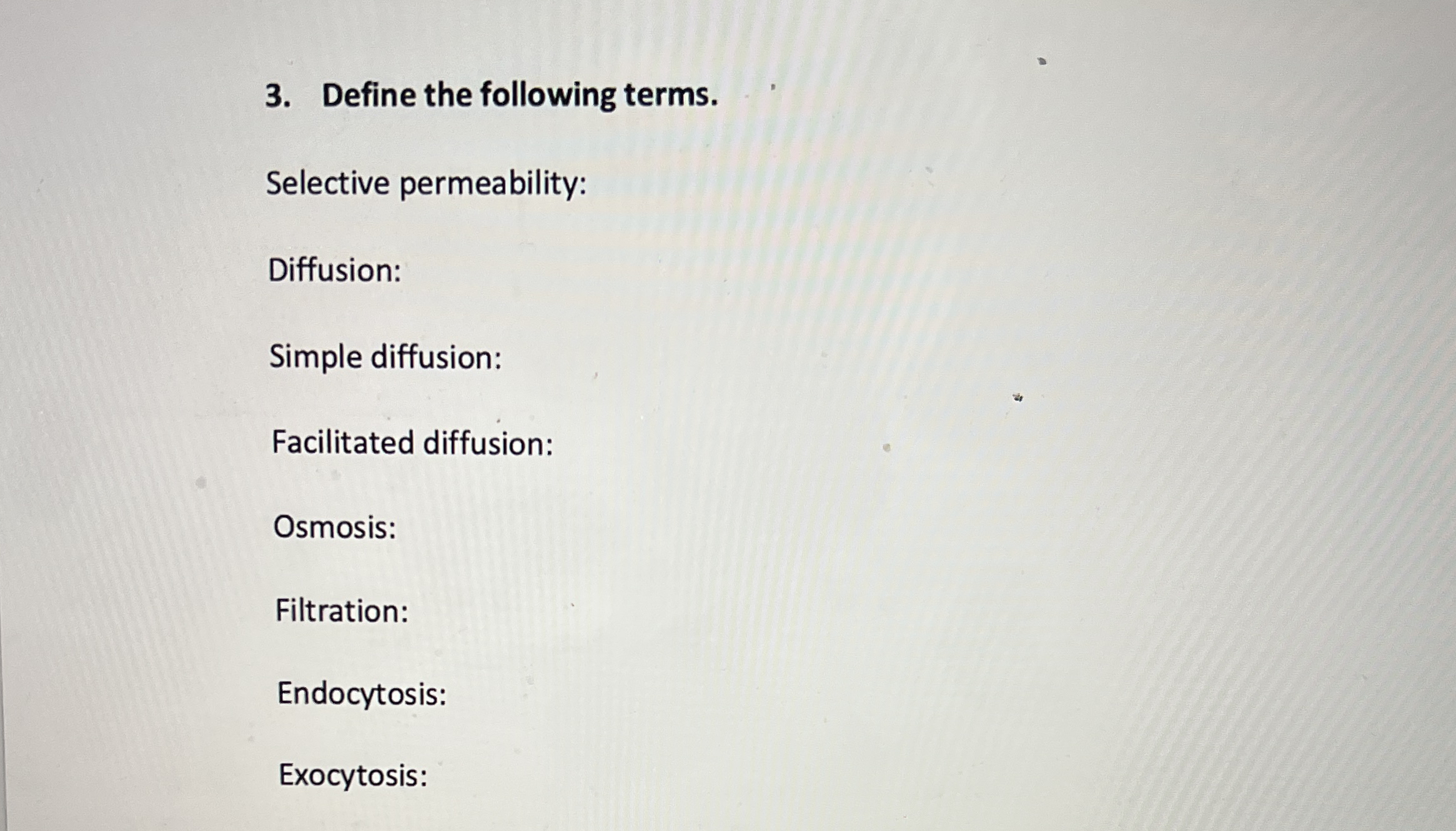Solved Define the following terms.Selective | Chegg.com