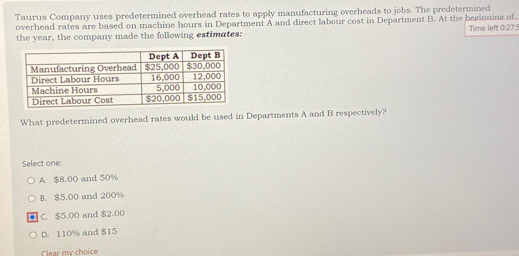 Solved Taurus Company uses predetermined overhead rates to | Chegg.com