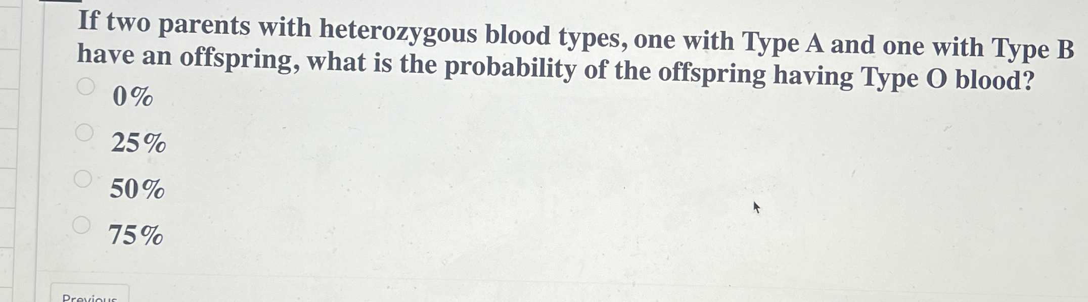 Solved If two parents with heterozygous blood types, one | Chegg.com