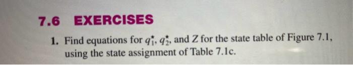 Solved 1. Find equations for q1∗,q2∗, and Z for the state | Chegg.com