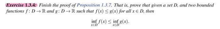 Solved Exercise 1.3.4: Finish the proof of Proposition | Chegg.com