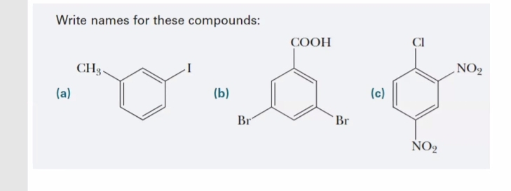 Solved Write names for these compounds:(b)(c) | Chegg.com