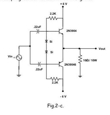Solved Complementary Symmetry Class B (Push Pull) | Chegg.com