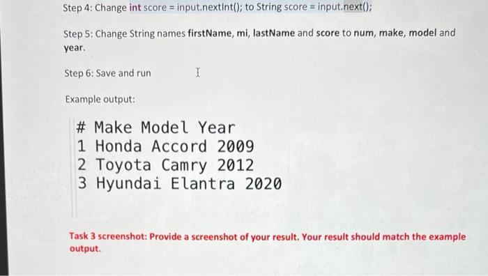 Solved Java Programming Provide full codes to TASK 5 and | Chegg.com