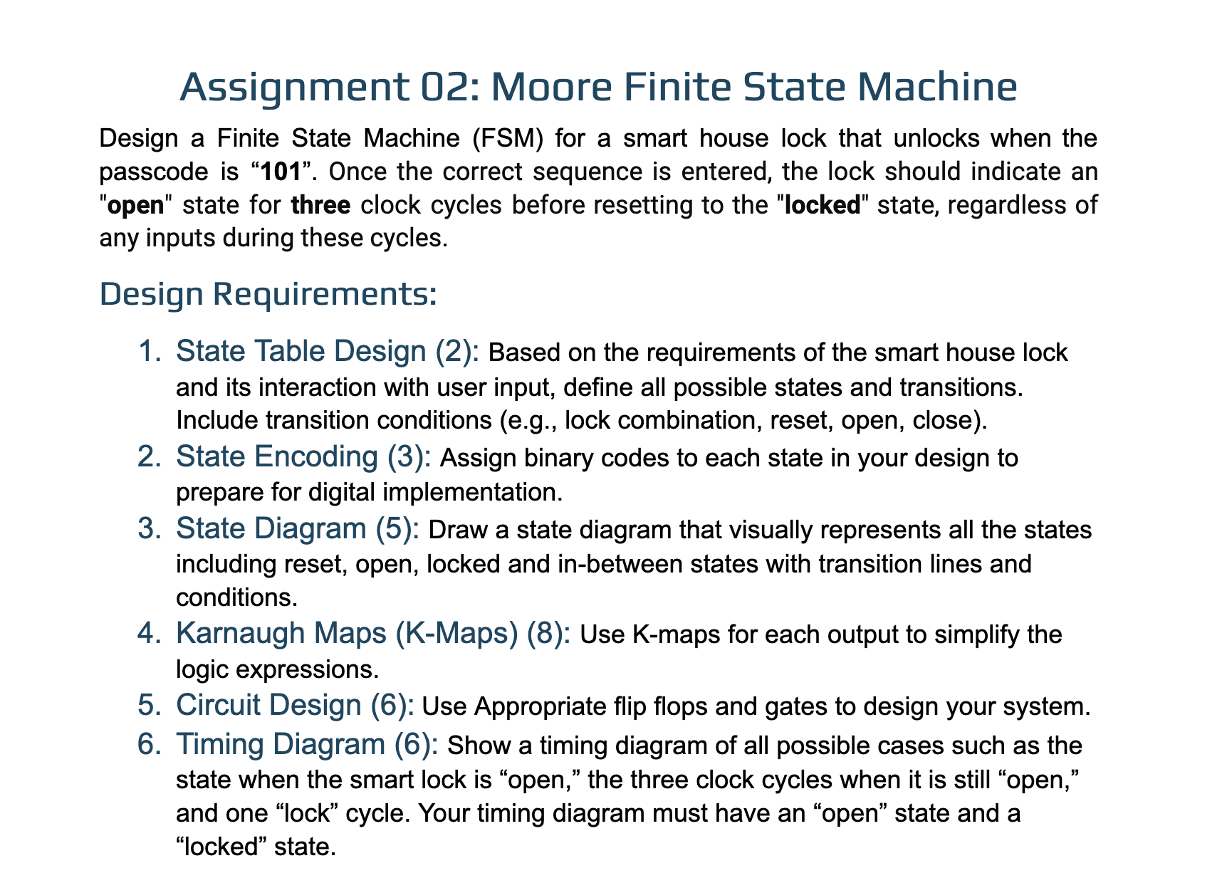 Solved Assignment 02 Moore Finite State Machinedesign A
