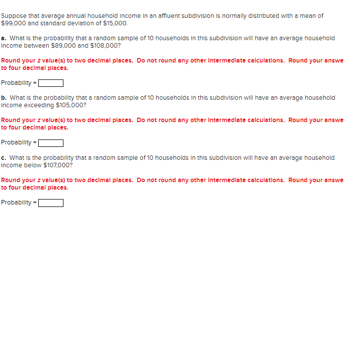 Solved Suppose that average annual household Income in an | Chegg.com