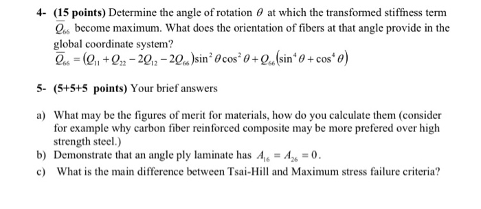 Solved 4- (15 points) Determine the angle of rotation at | Chegg.com
