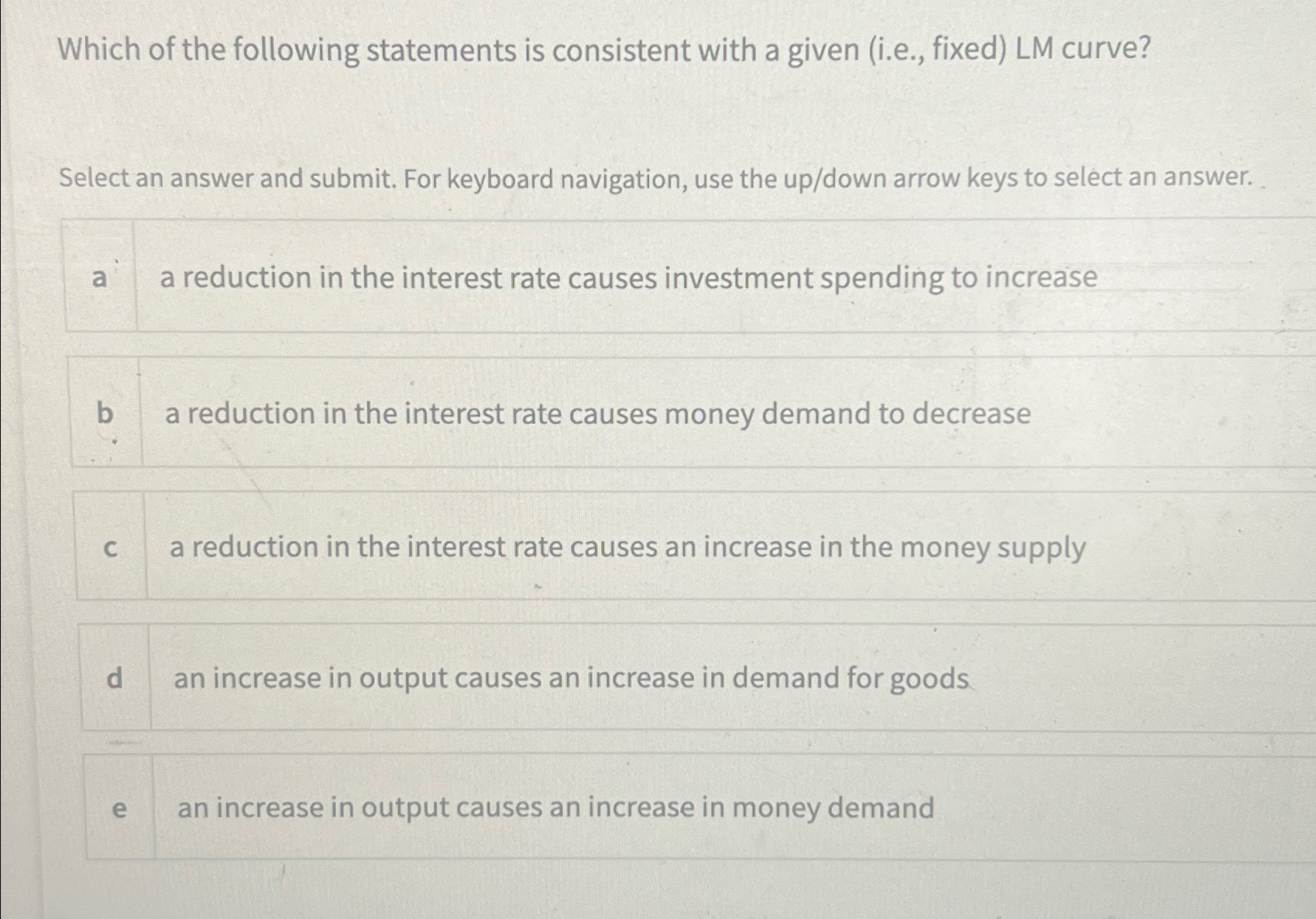 Solved Which of the following statements is consistent with | Chegg.com