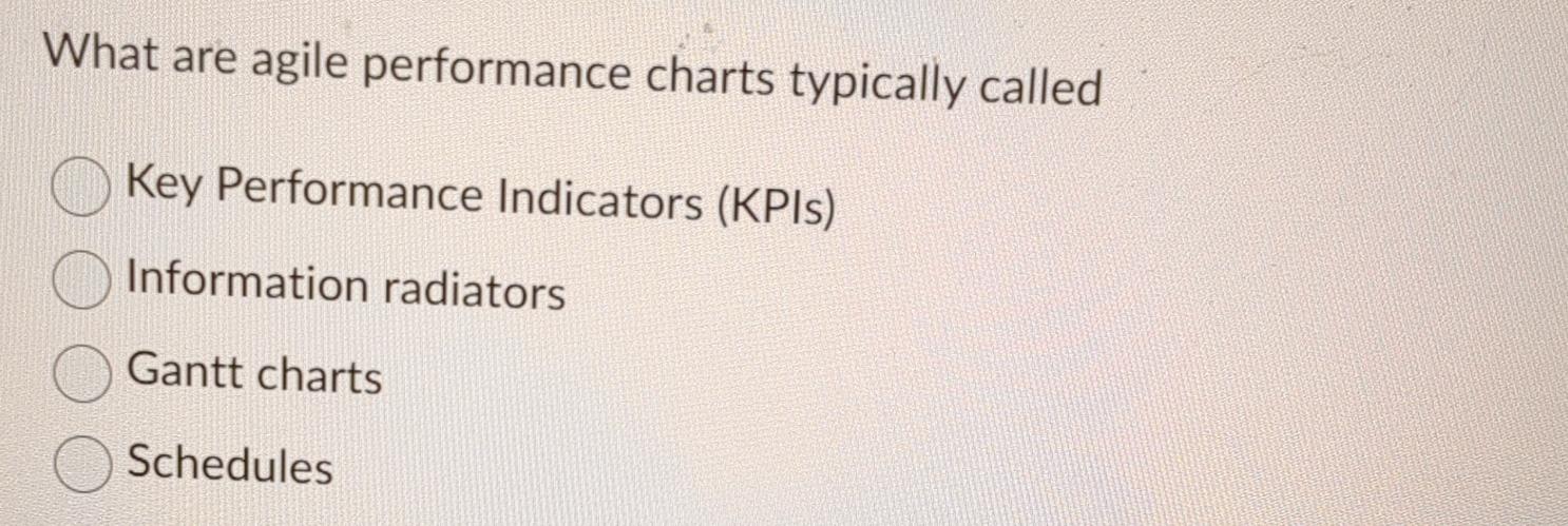 Solved What are agile performance charts typically calledKey | Chegg.com