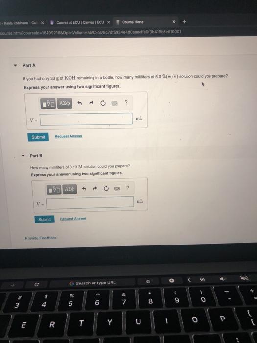 Solved Kayla Robinson- x & Carras at ECU Canvas ECU X Course | Chegg.com
