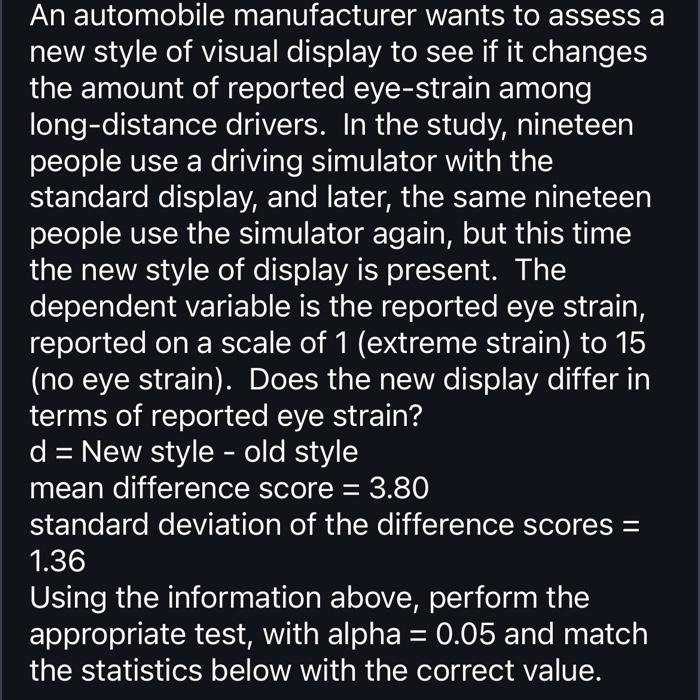 Solved A Non Directional Null Hypothesis For A 1460