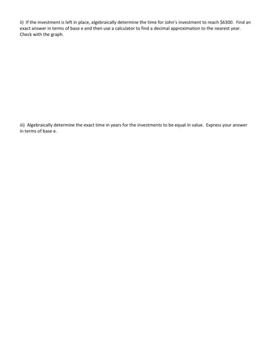 Solved Math 0130 Tutorial 9: Comparing Investments Two | Chegg.com