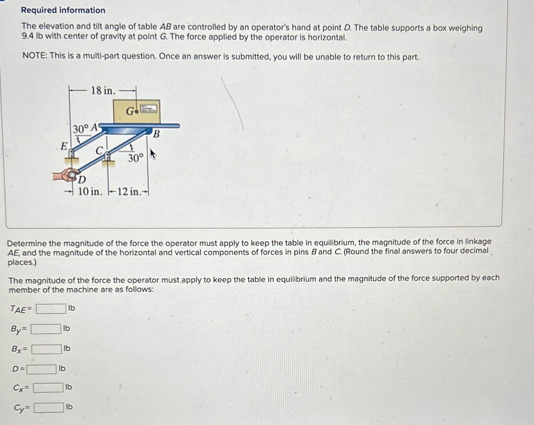 Solved Required informationThe elevation and tilt angle of | Chegg.com