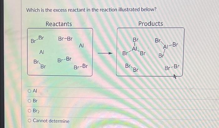 Solved Which is the excess reactant in the reaction | Chegg.com