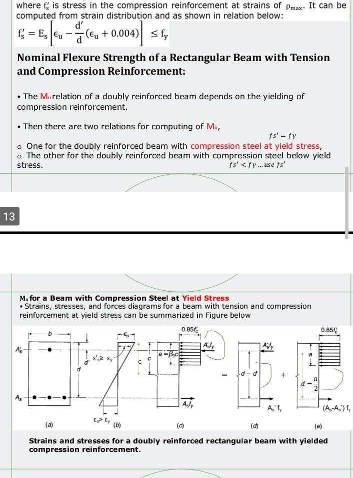 Solved Reinforcement Concrete Design show your solution step | Chegg.com