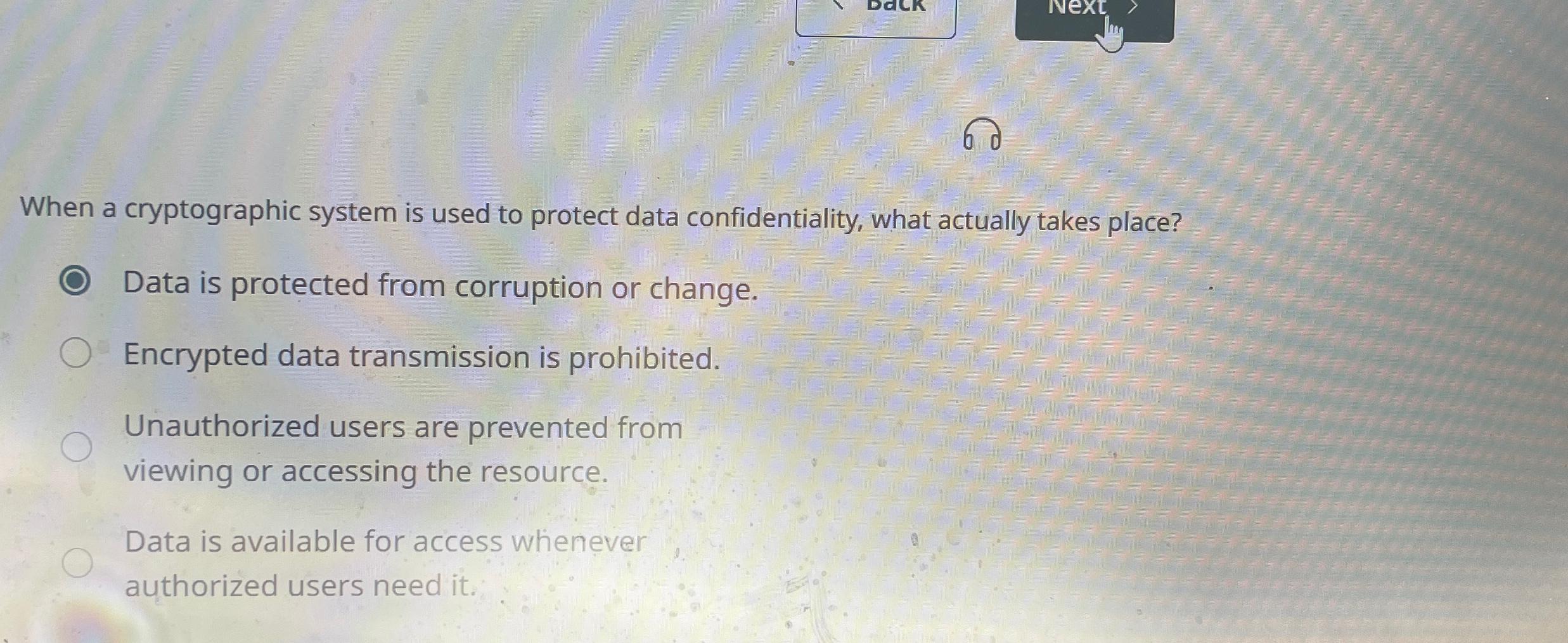 Solved When a cryptographic system is used to protect data | Chegg.com