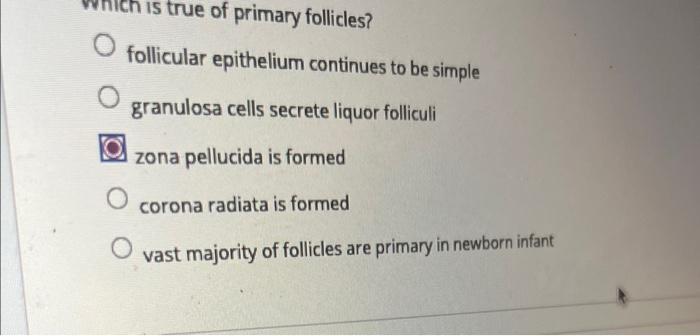 Solved follicular epithelium continues to be simple | Chegg.com