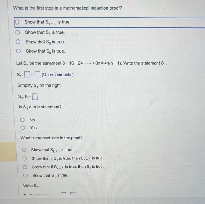 Solved Use mathematical induction to prove the statement is | Chegg.com