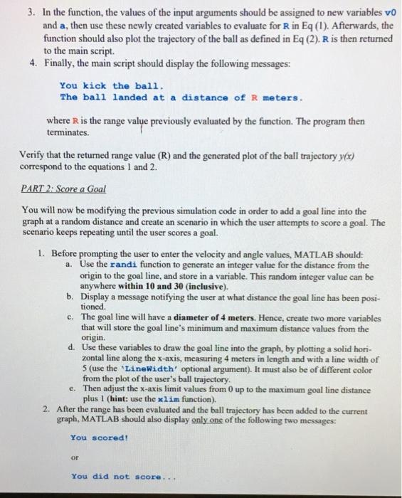 Solved Problem 1 Create Two Matlab Script Files Named As 1374