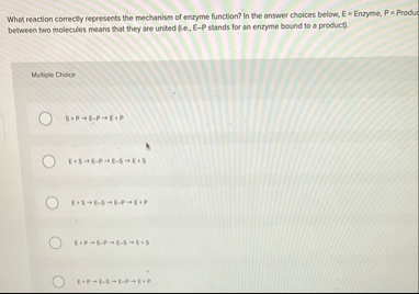 Solved What reaction correctly represents the mechanism of | Chegg.com