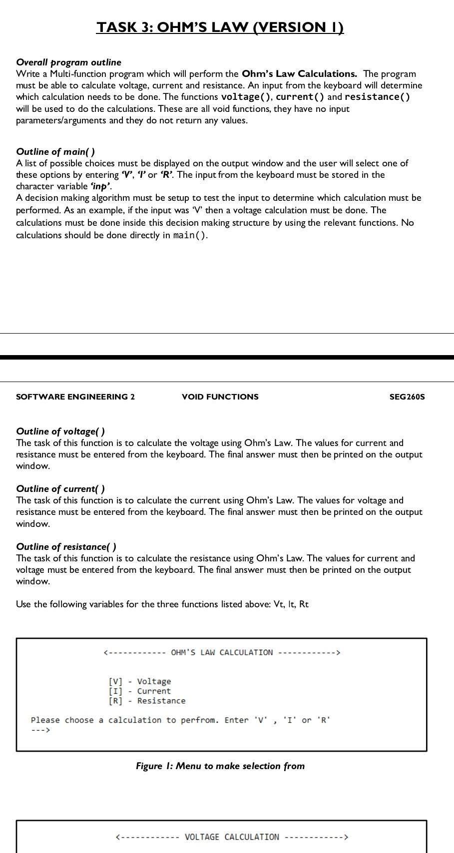Solved Overall Program Outline Write A Multi Function 6309