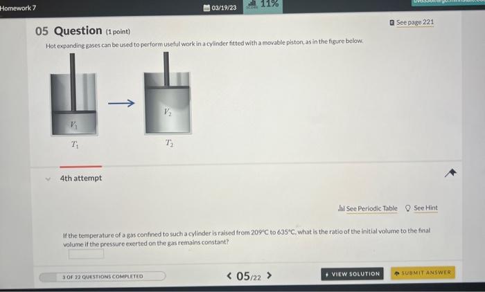 Solved 05 Question (1 point) Hot expanding gases can be used | Chegg.com