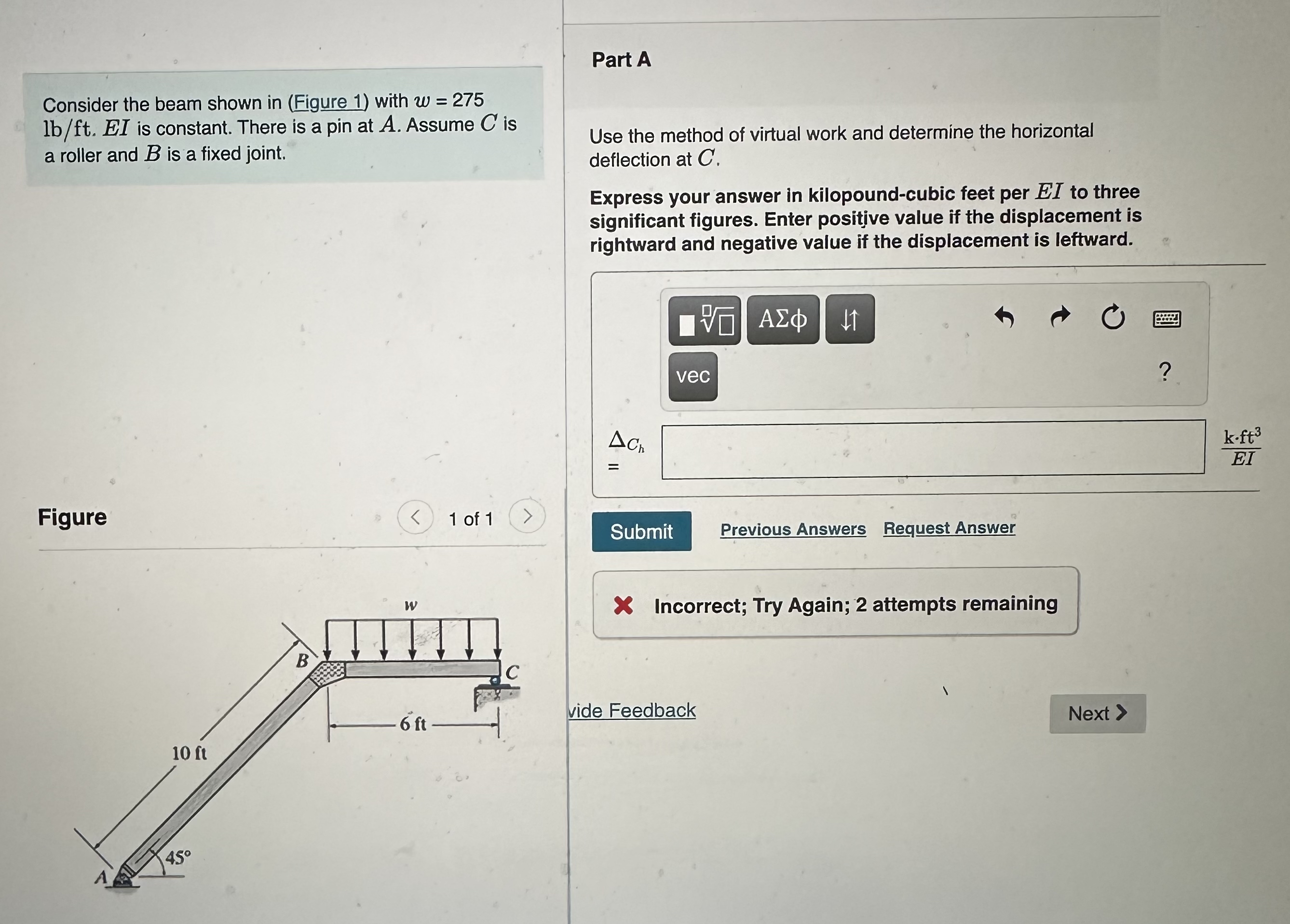 Solved Part AConsider the beam shown in (Figure 1) ﻿with | Chegg.com