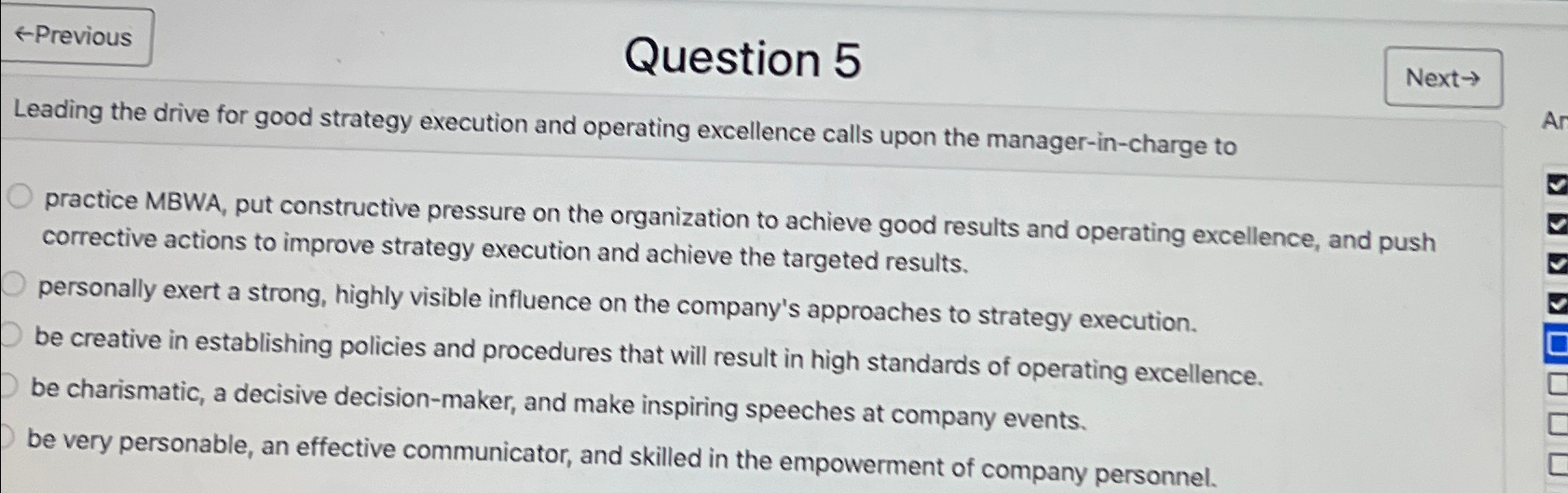 Solved larr PreviousQuestion 5Next →Leading the drive for | Chegg.com