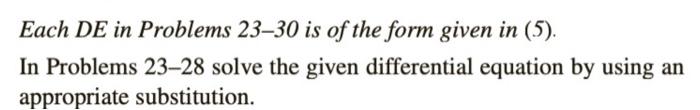 Solved dxdy=tan2(x+y)Each DE in Problems 23-30 is of the | Chegg.com